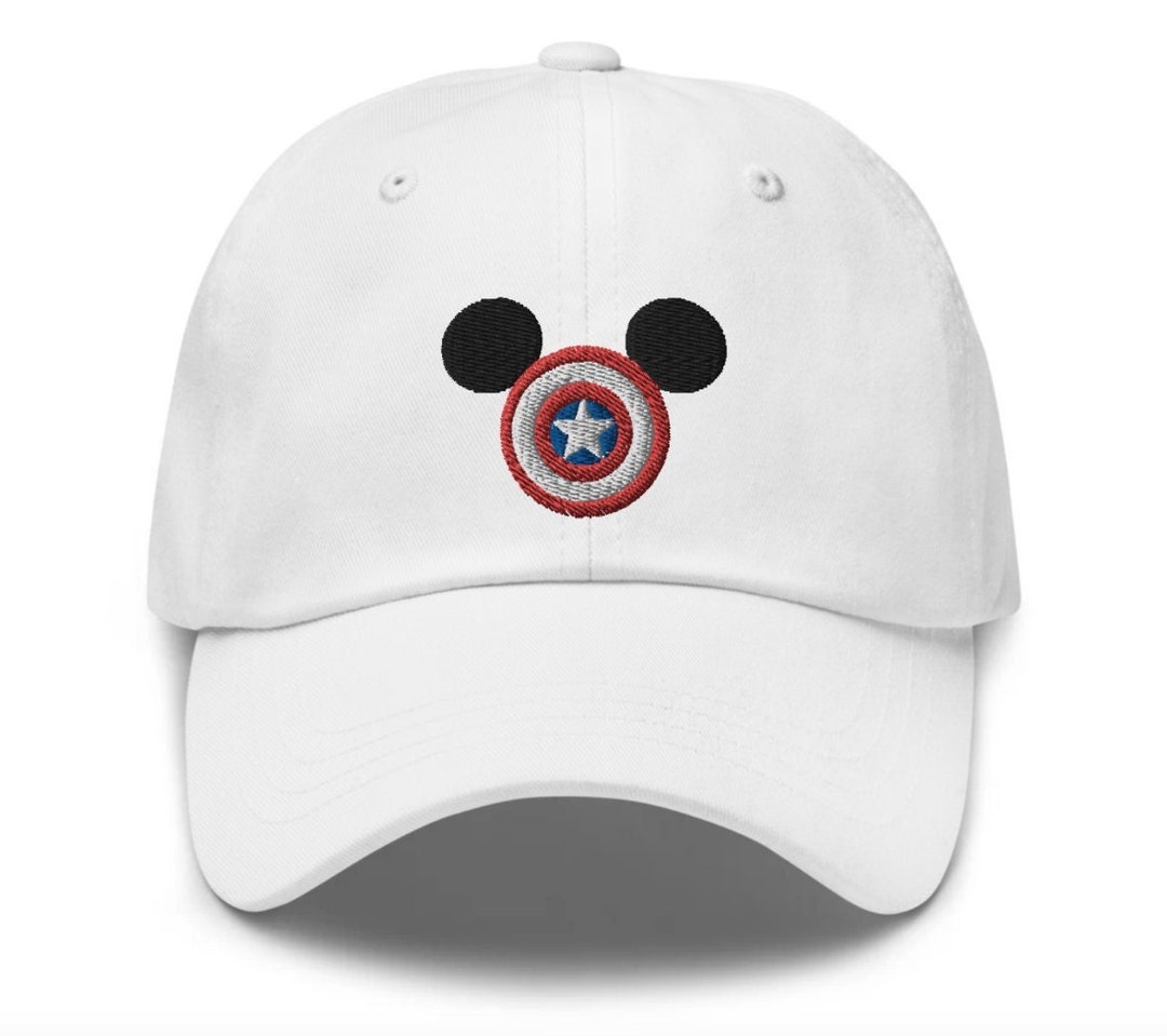 Captain America Mickey Embroidered Hat - "dad Hat" Style - Over 30 ...