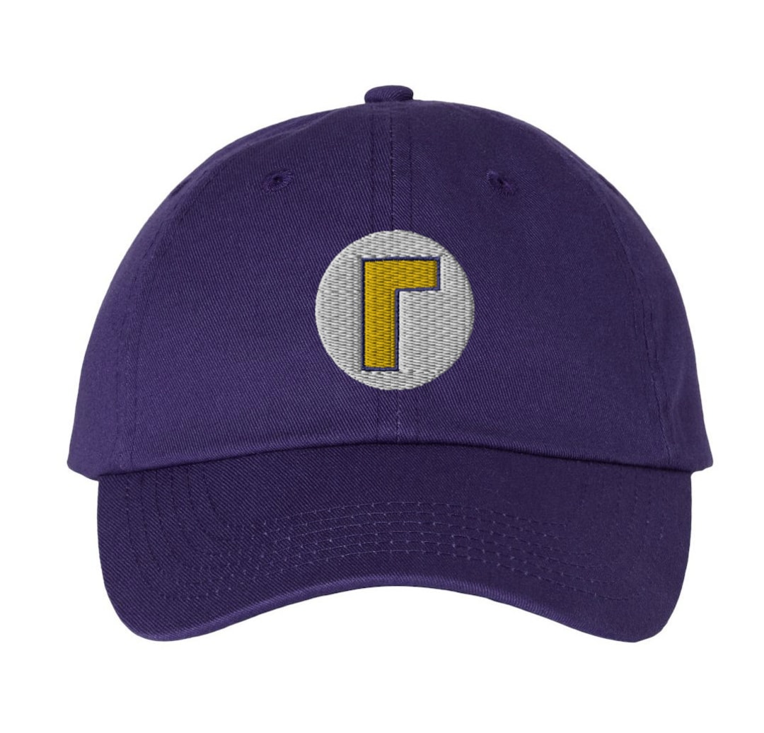 Waluigi Symbol Embroidered Hat - "dad Hat" Style - 6 Colors - Video ...