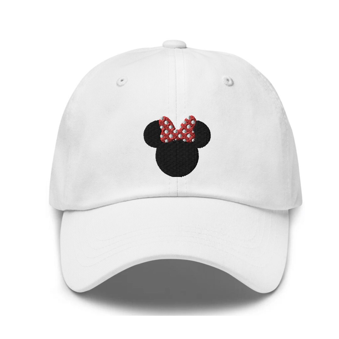 Minnie Mouse Bow Embroidered Hat dad Hat Style - Etsy