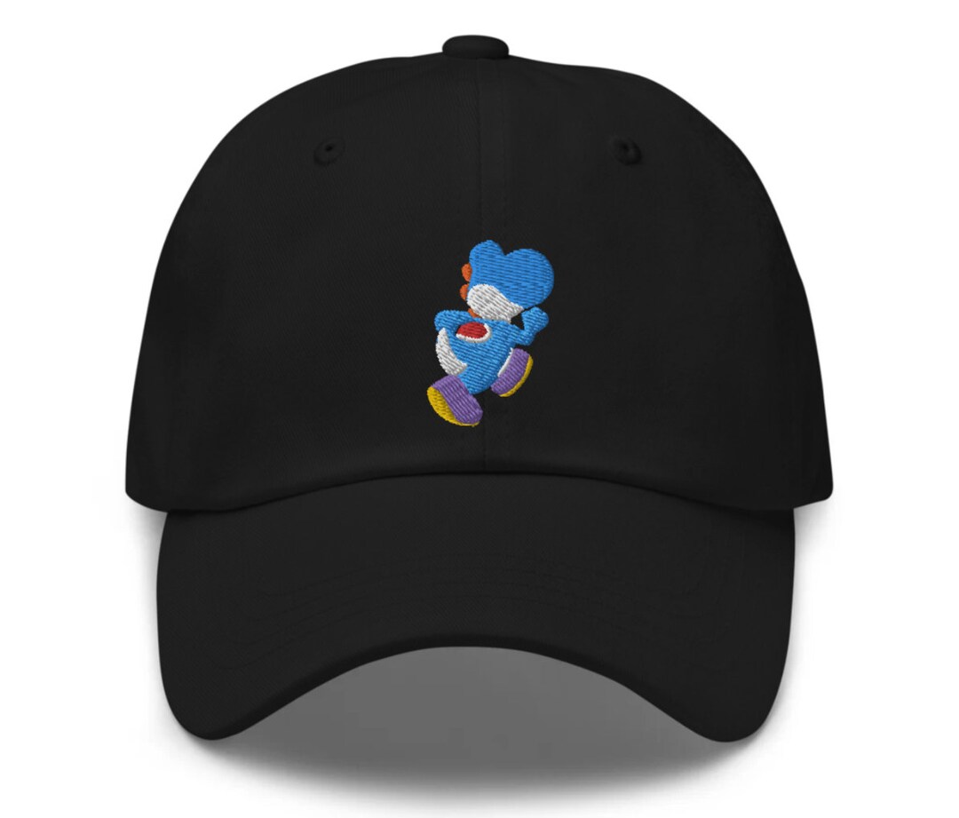 Blue Yoshi Embroidered Hat - "dad Hat" Style - 6 Colors - Video Game ...