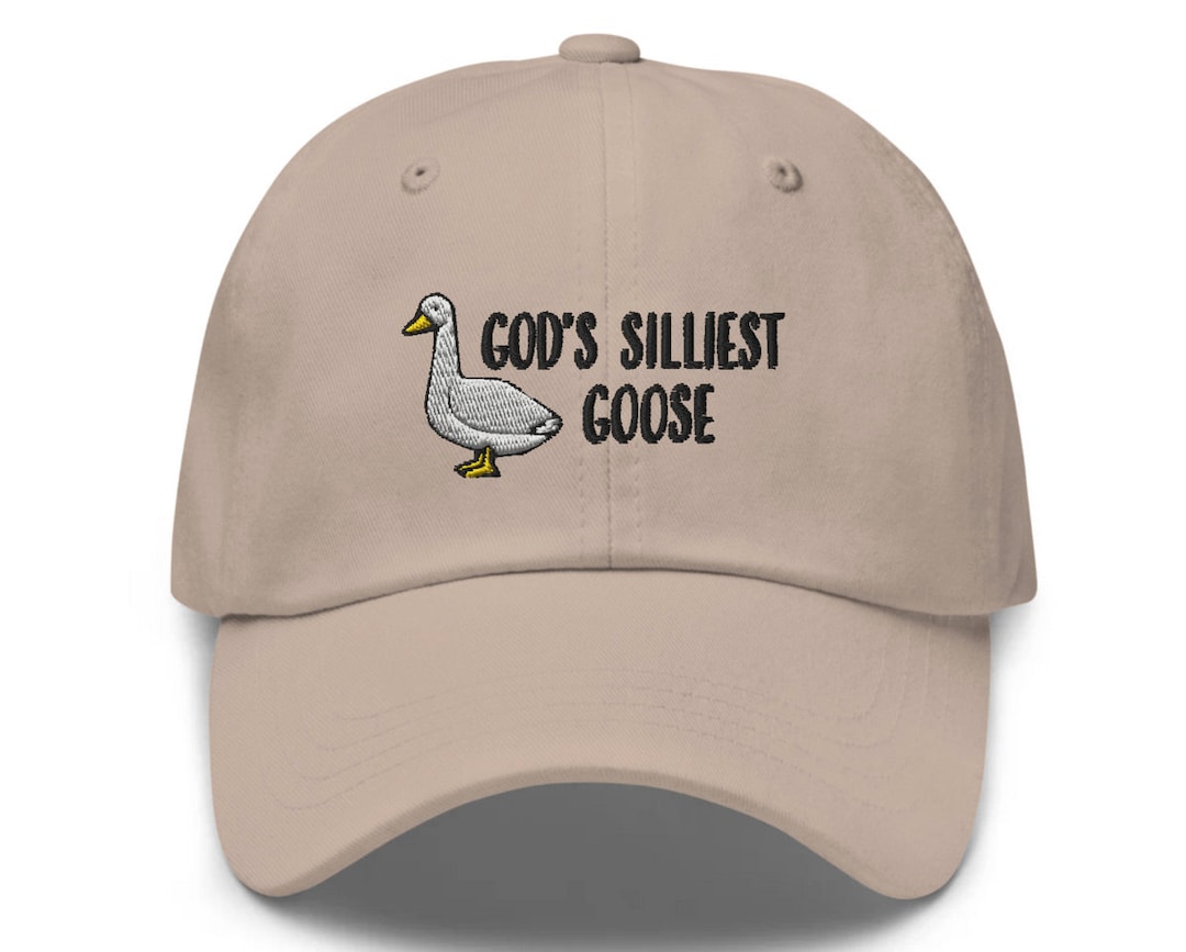 God's Silliest Goose Embroidered Hat - Choose: Dad Hat / Snapback ...