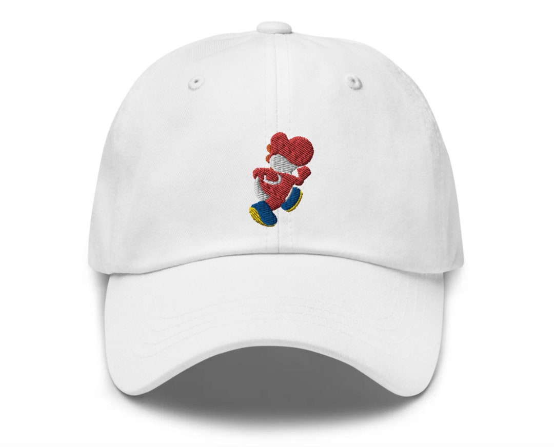 Red Yoshi Embroidered Hat - "dad Hat" Style - 6 Colors - Video Game Hat ...