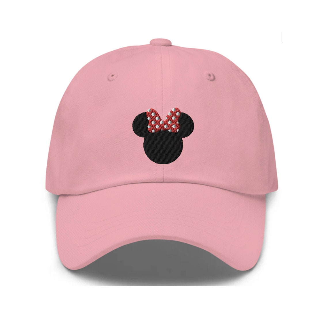 Minnie Mouse Bow Embroidered Hat - "dad Hat" Style - Over 30 Colors ...