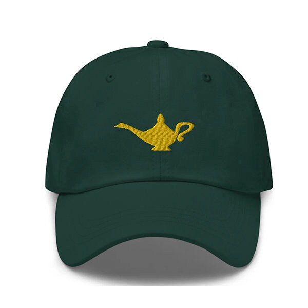 Aladdin genie Lamp Embroidered Hat dad - Etsy