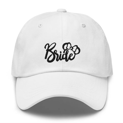 Groom Cursive Mickey Ears Embroidered Hat Black dad - Etsy