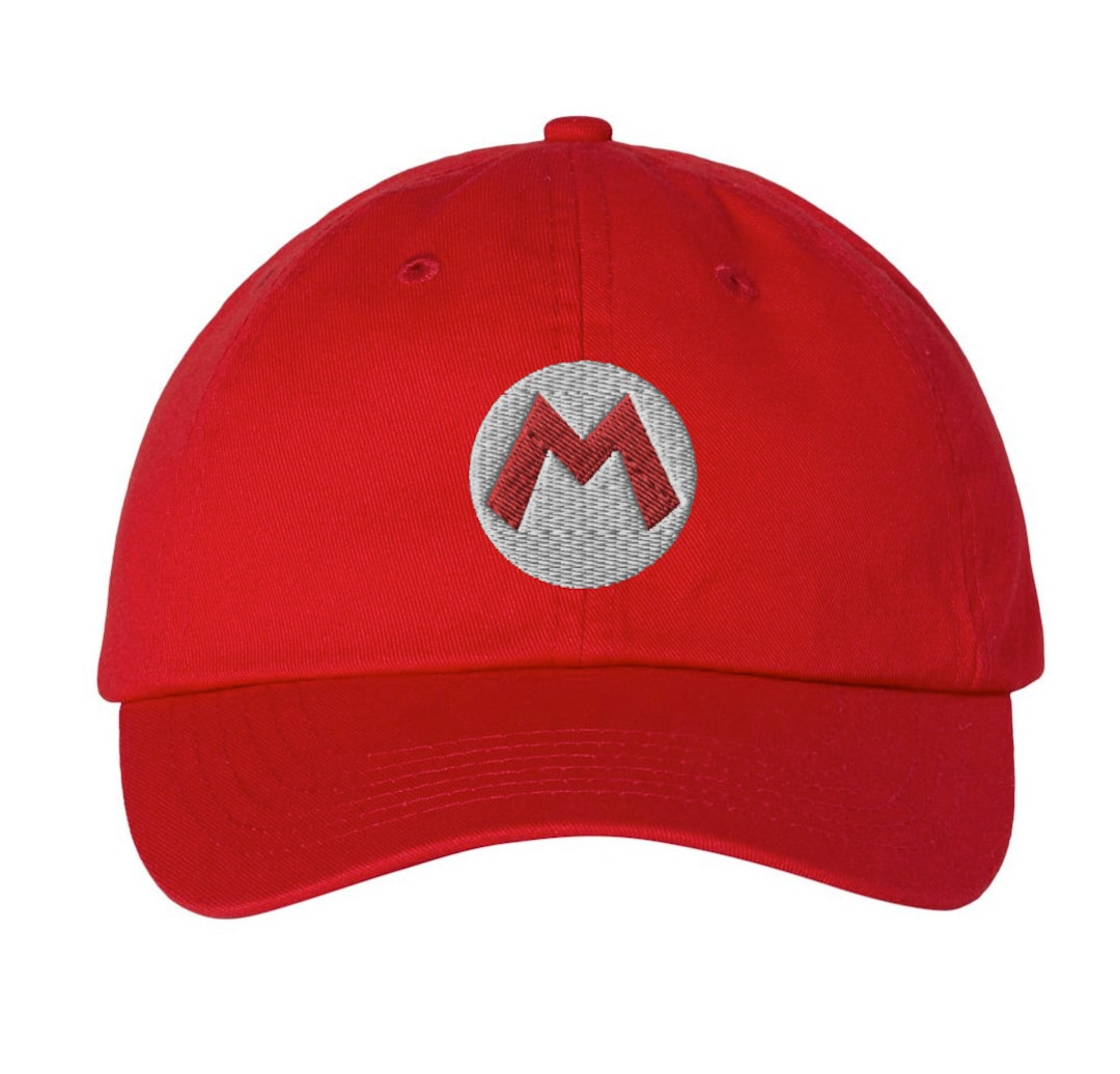 Mario Symbol Embroidered Hat - "dad Hat" Style - 6 Colors - Video Game ...