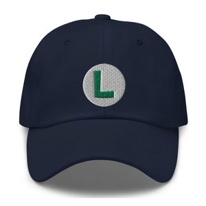 Luigi Symbol Embroidered Hat - "dad Hat" Style - 6 Colors - Video Game ...