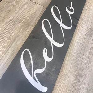 Hello There,welcome Sign, Front Door Welcome Sign, Wood Welcome Sign ...