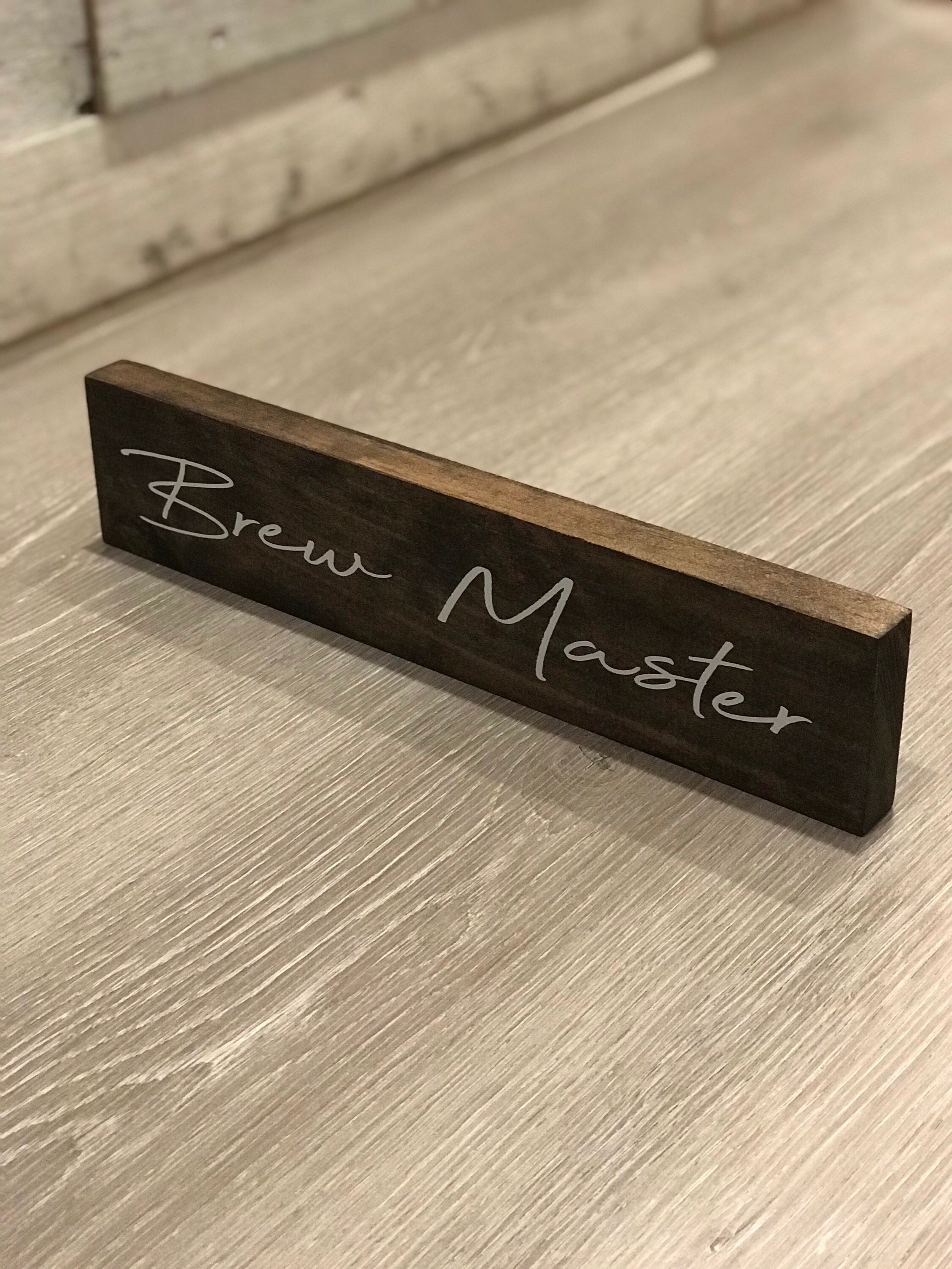 Brew Master Sign| Coffee Sign| Bar Sign| Bar Decor| Kitchen Sign ...