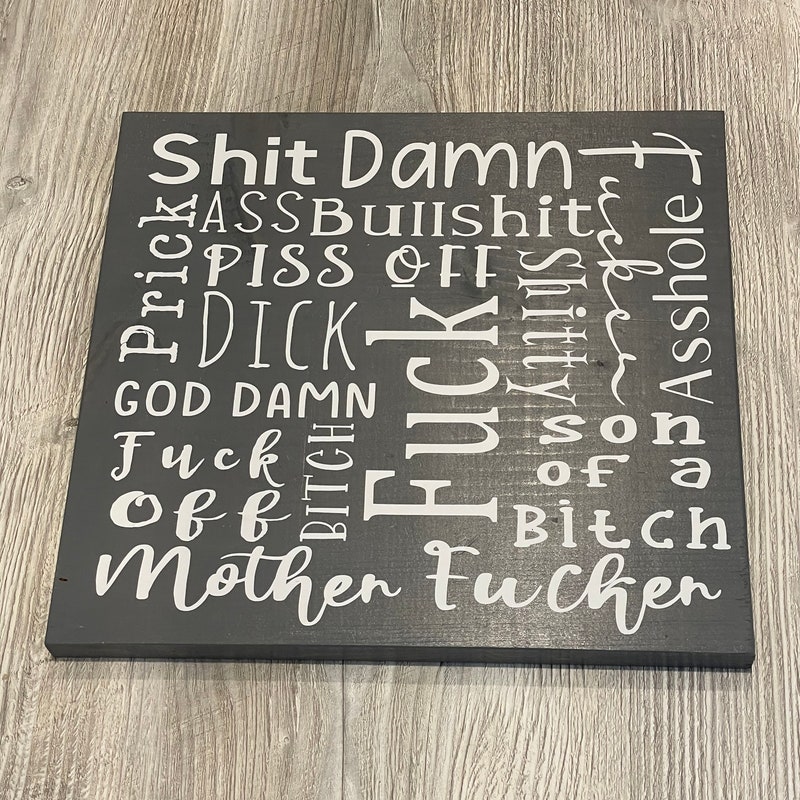 Curse Word - Etsy