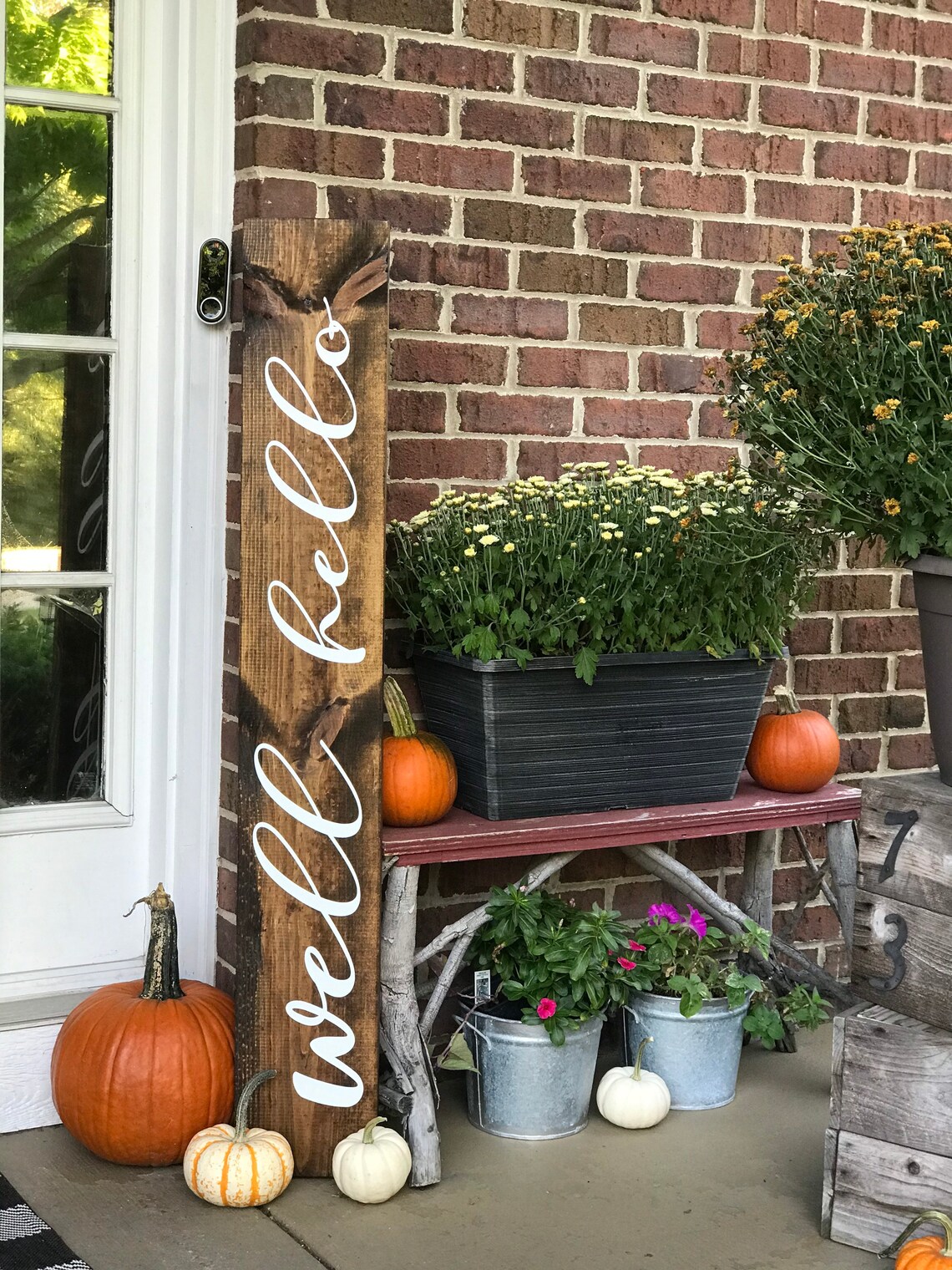 Hello There,welcome Sign, Front Door Welcome Sign, Wood Welcome Sign ...