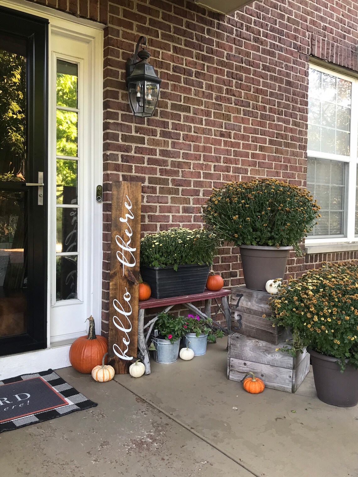 Hello There,welcome Sign, Front Door Welcome Sign, Wood Welcome Sign ...