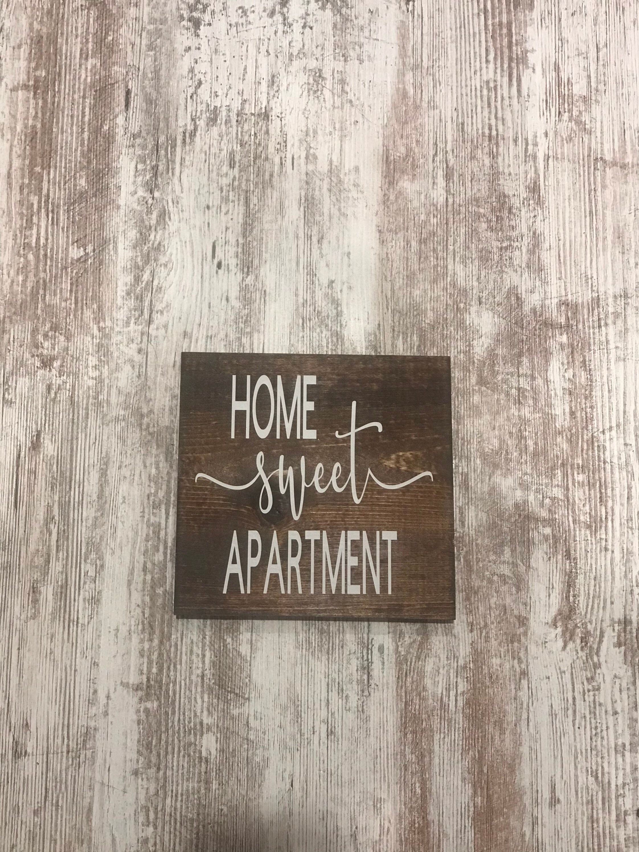 Home Sweet Apartment Sign, Apartment Sign, Moving Sign, Housewarming ...