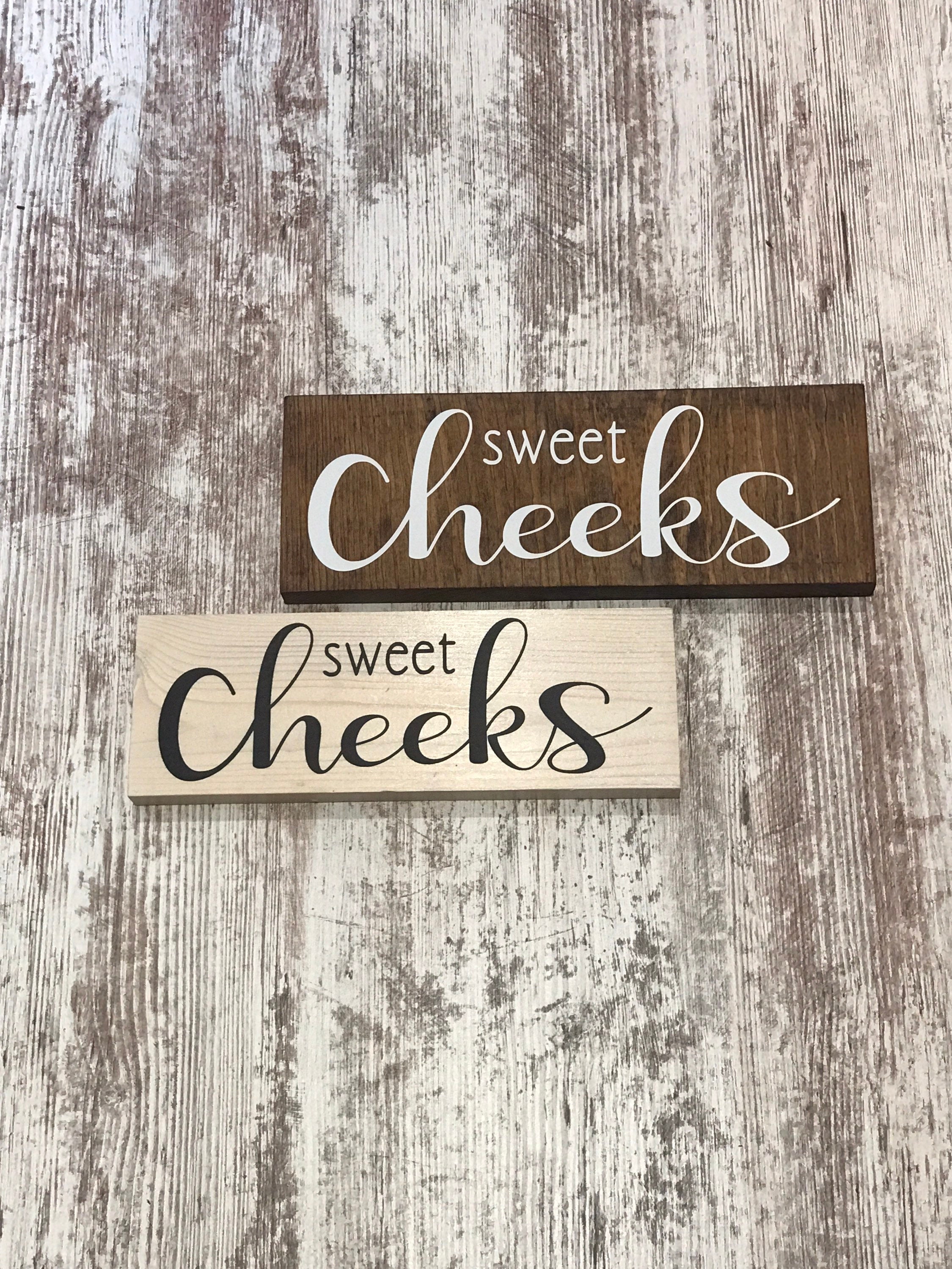 Sweet Cheeks Sign Bathroom Sign Funny Bathroom Sign - Etsy