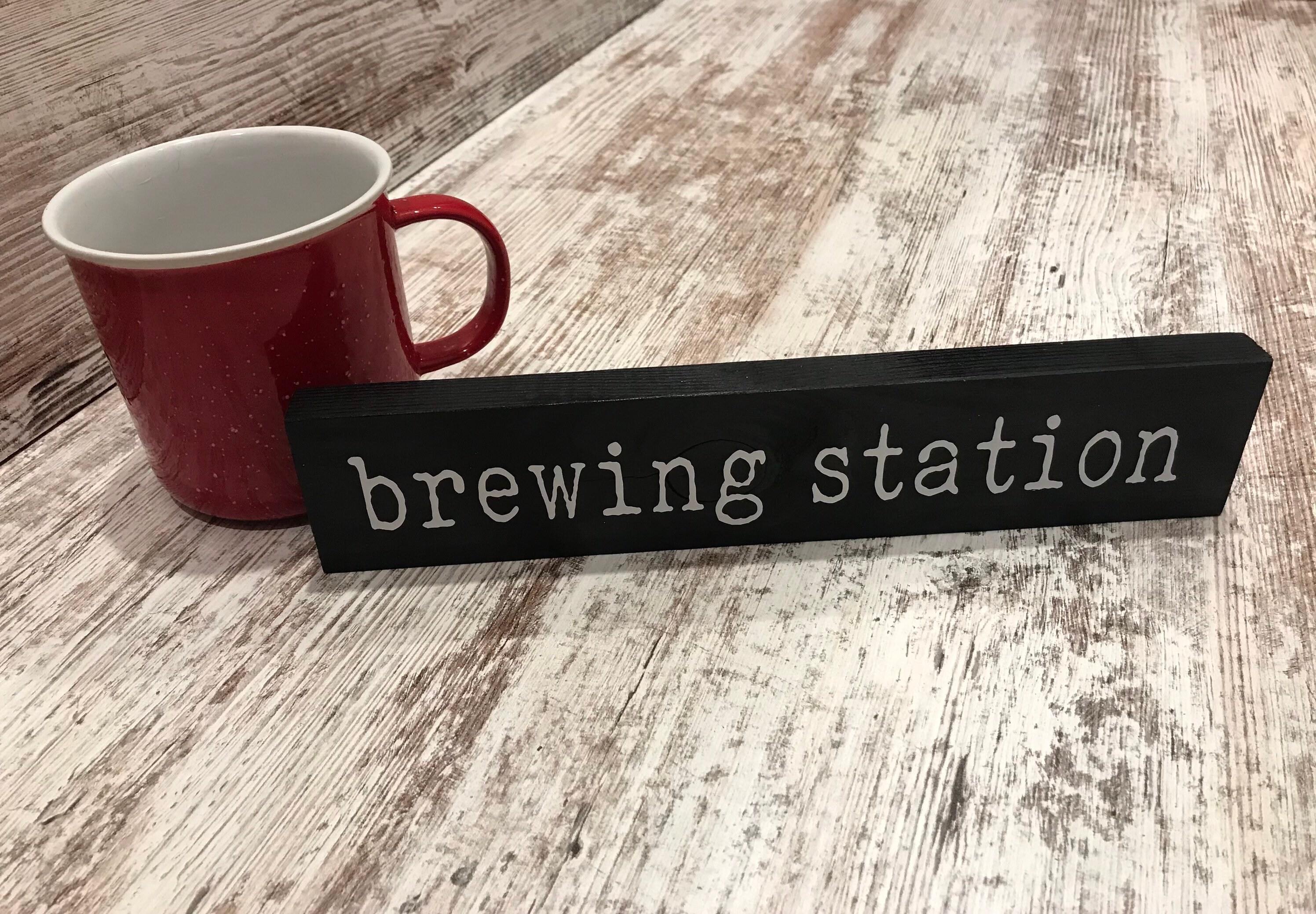 Brewing Station Sign Coffee Bar Sign Kitchen Decor Coffee | Etsy