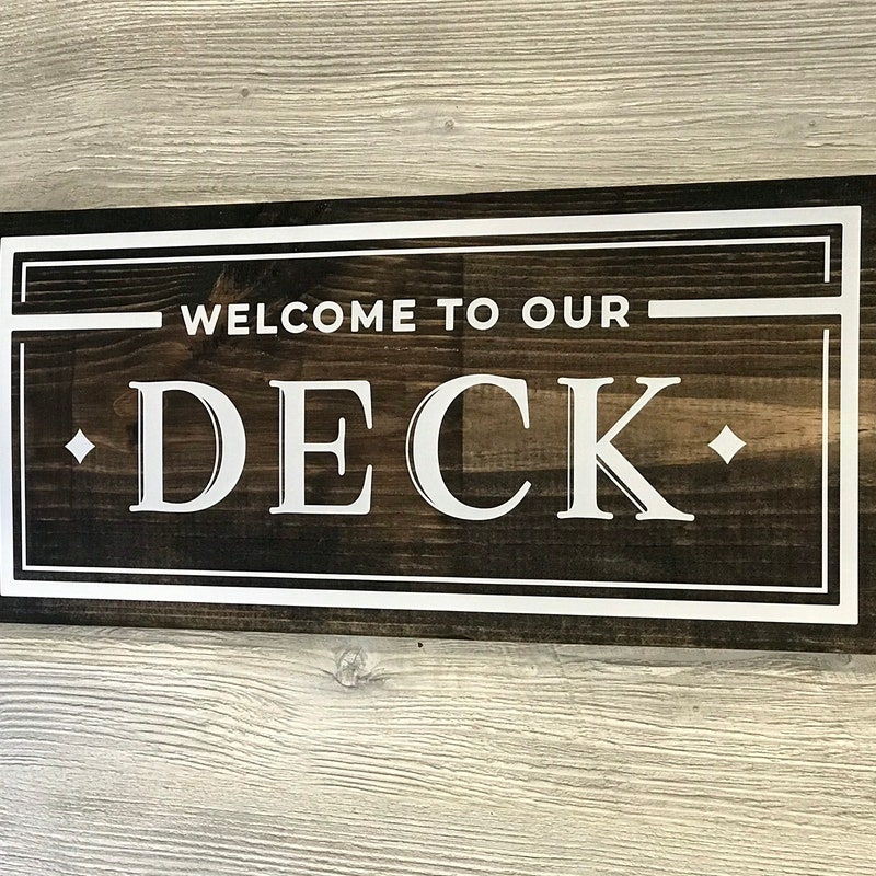 Deck Sign - Etsy
