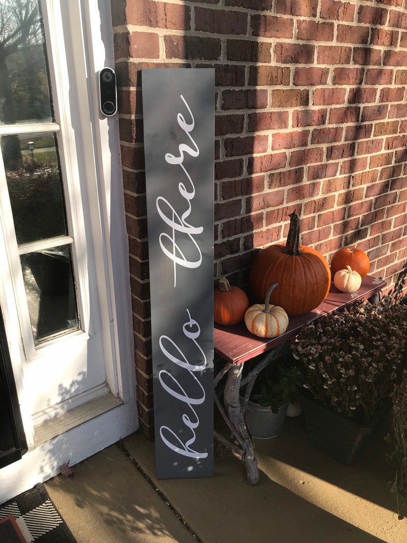 Hello There,welcome Sign, Front Door Welcome Sign, Wood Welcome Sign ...
