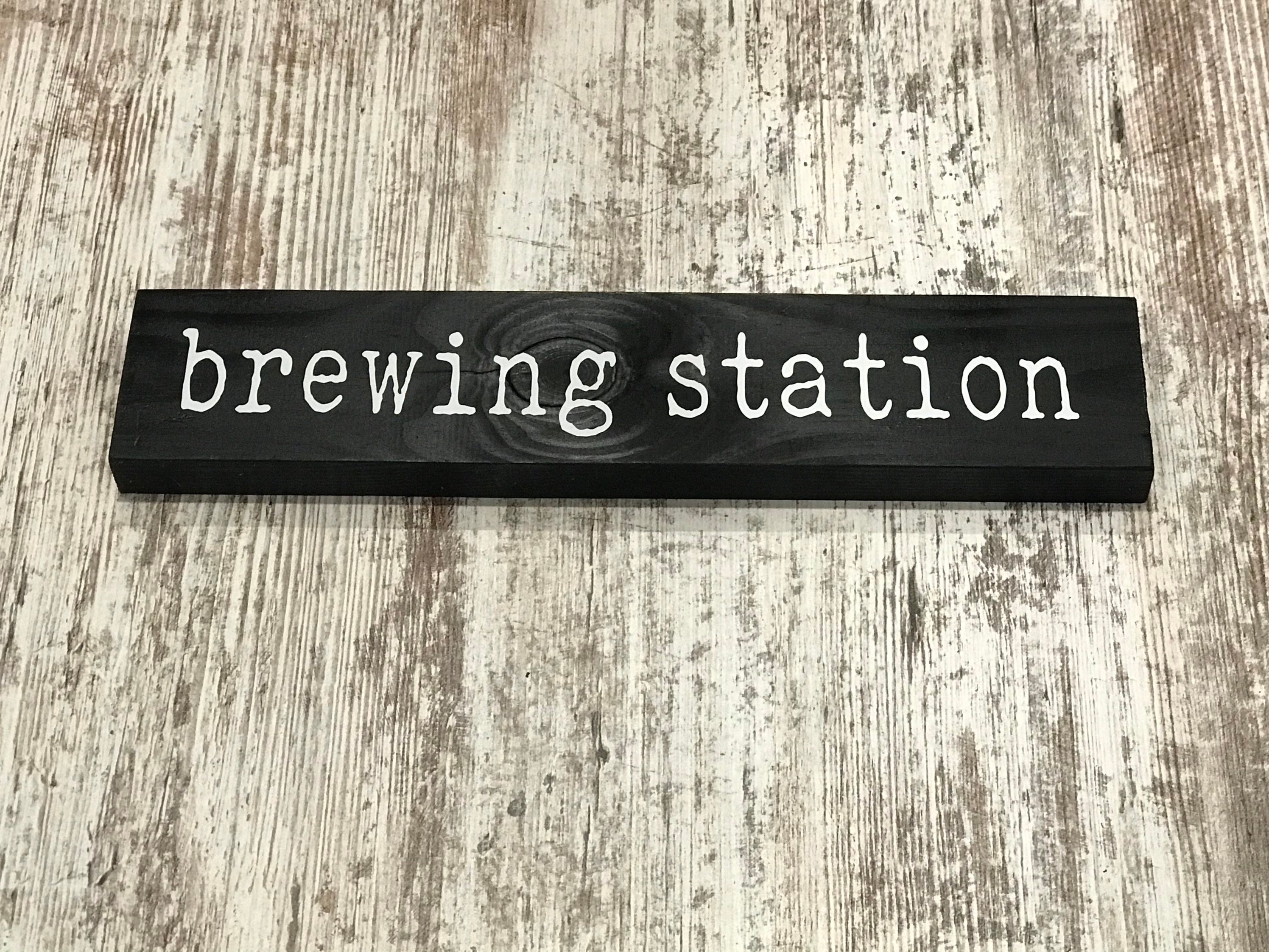 Brewing Station Sign Coffee Bar Sign Kitchen Decor Coffee | Etsy