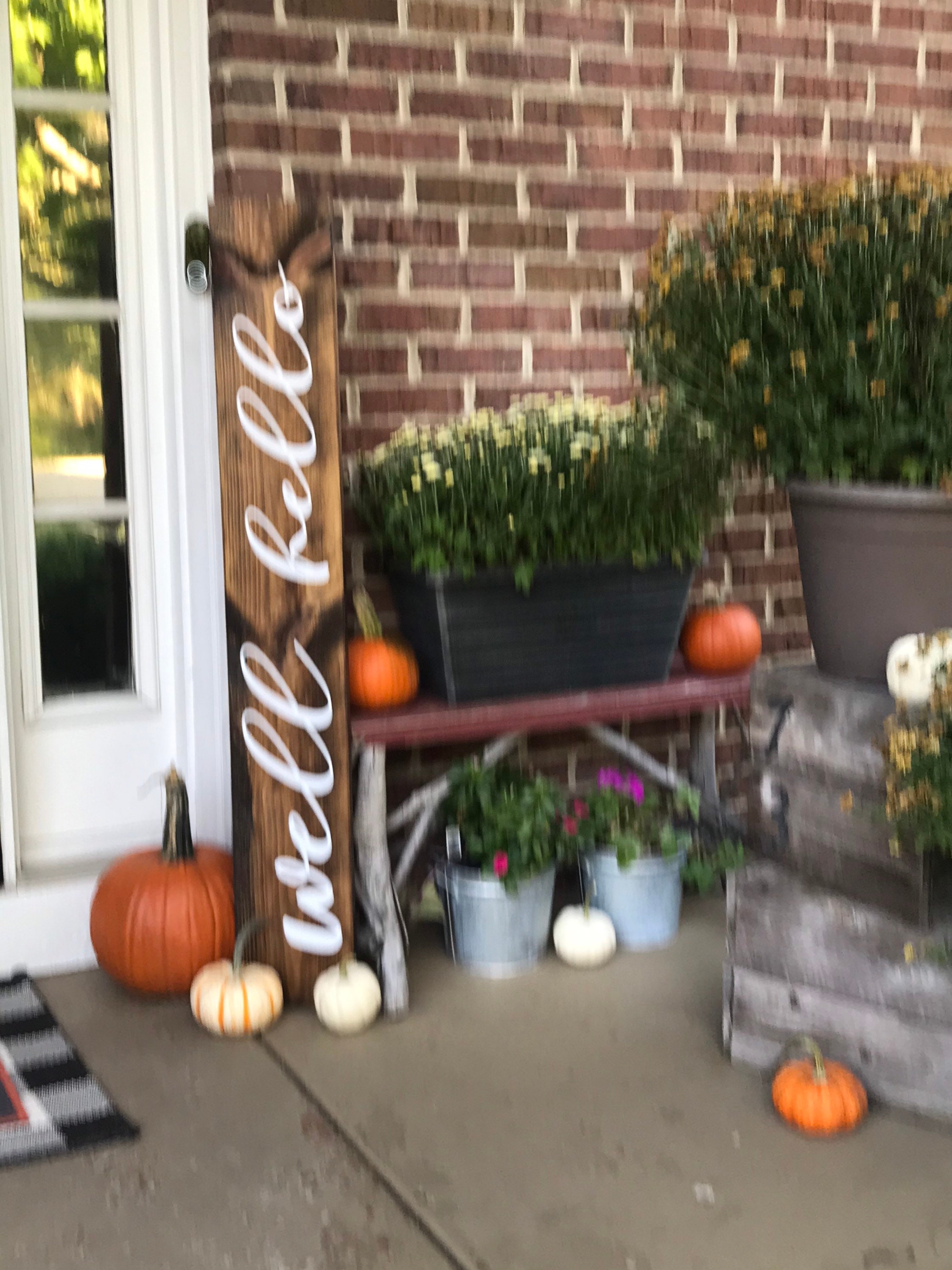 Well Hello, Welcome Sign, Front Door Welcome Sign, Wood Welcome Sign ...