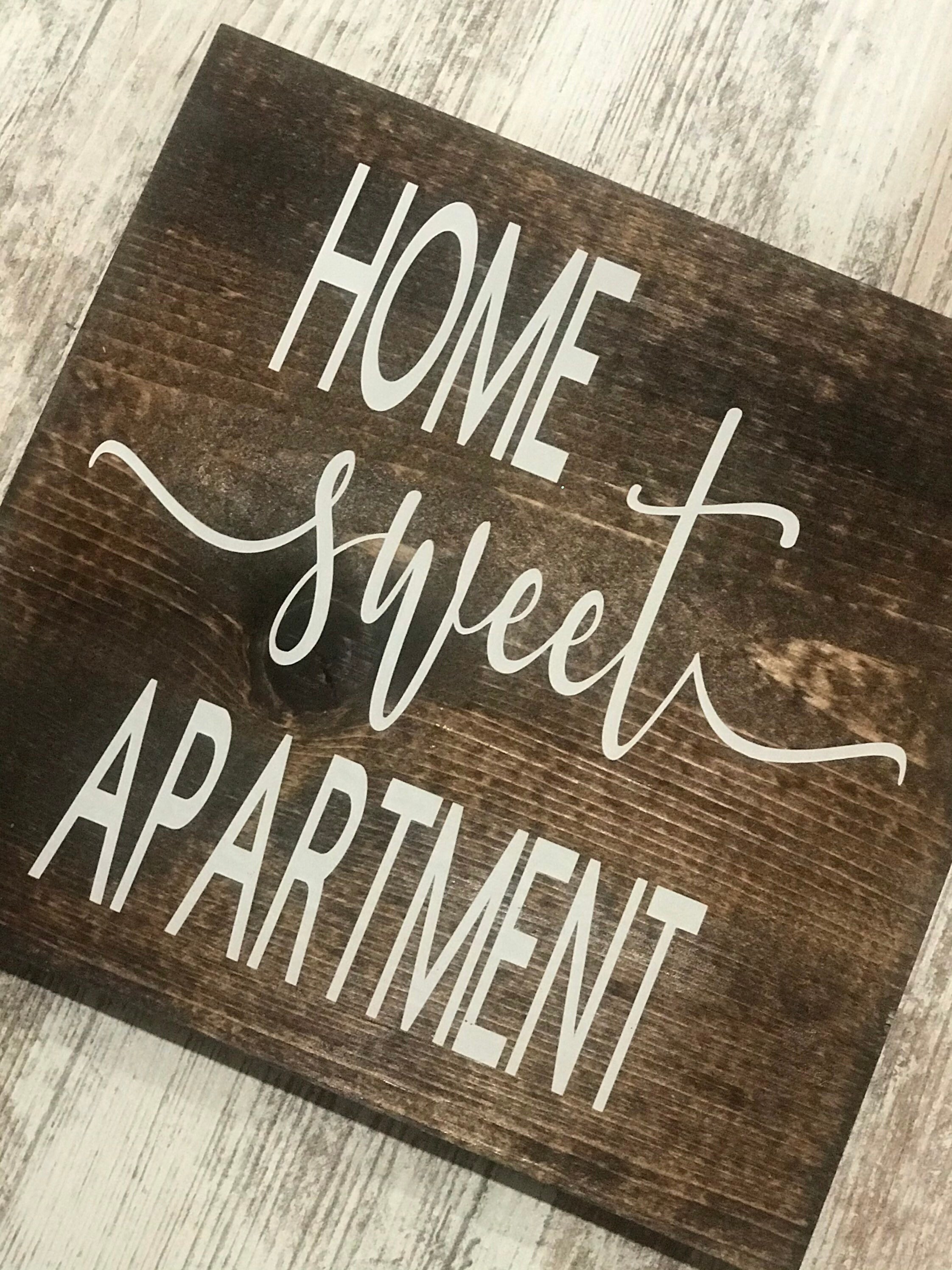 Home Sweet Apartment Sign Apartment Sign Moving Sign | Etsy