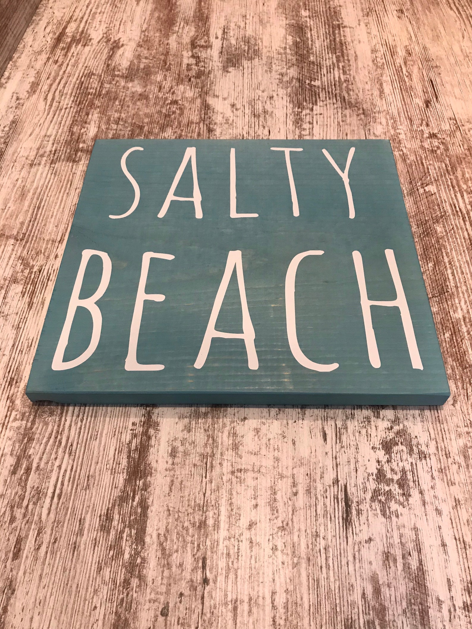 Salty Beach Sign Beach Sign Ocean Lovers Sign Beach Lovers | Etsy