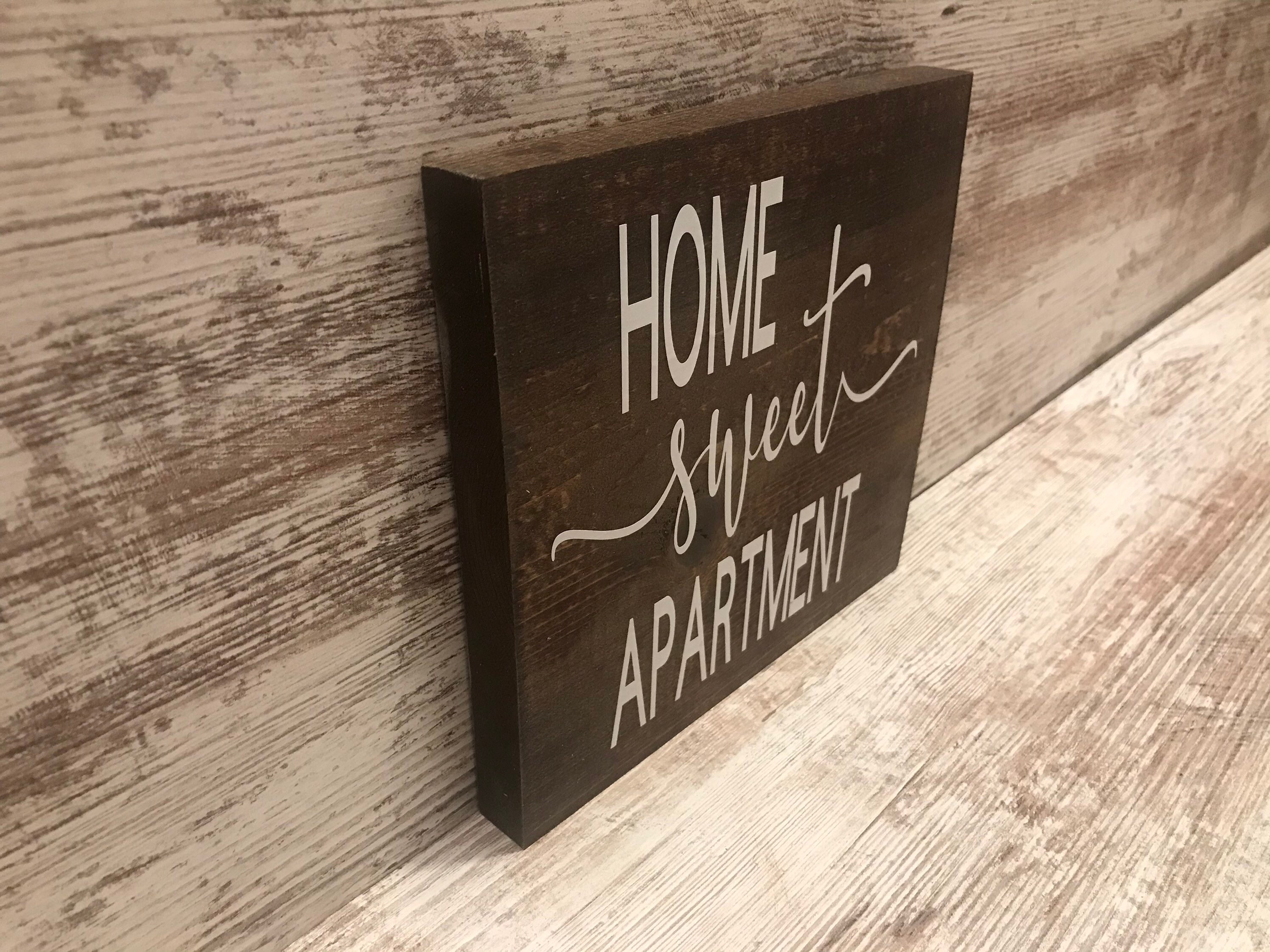Home Sweet Apartment Sign, Apartment Sign, Moving Sign, Housewarming ...