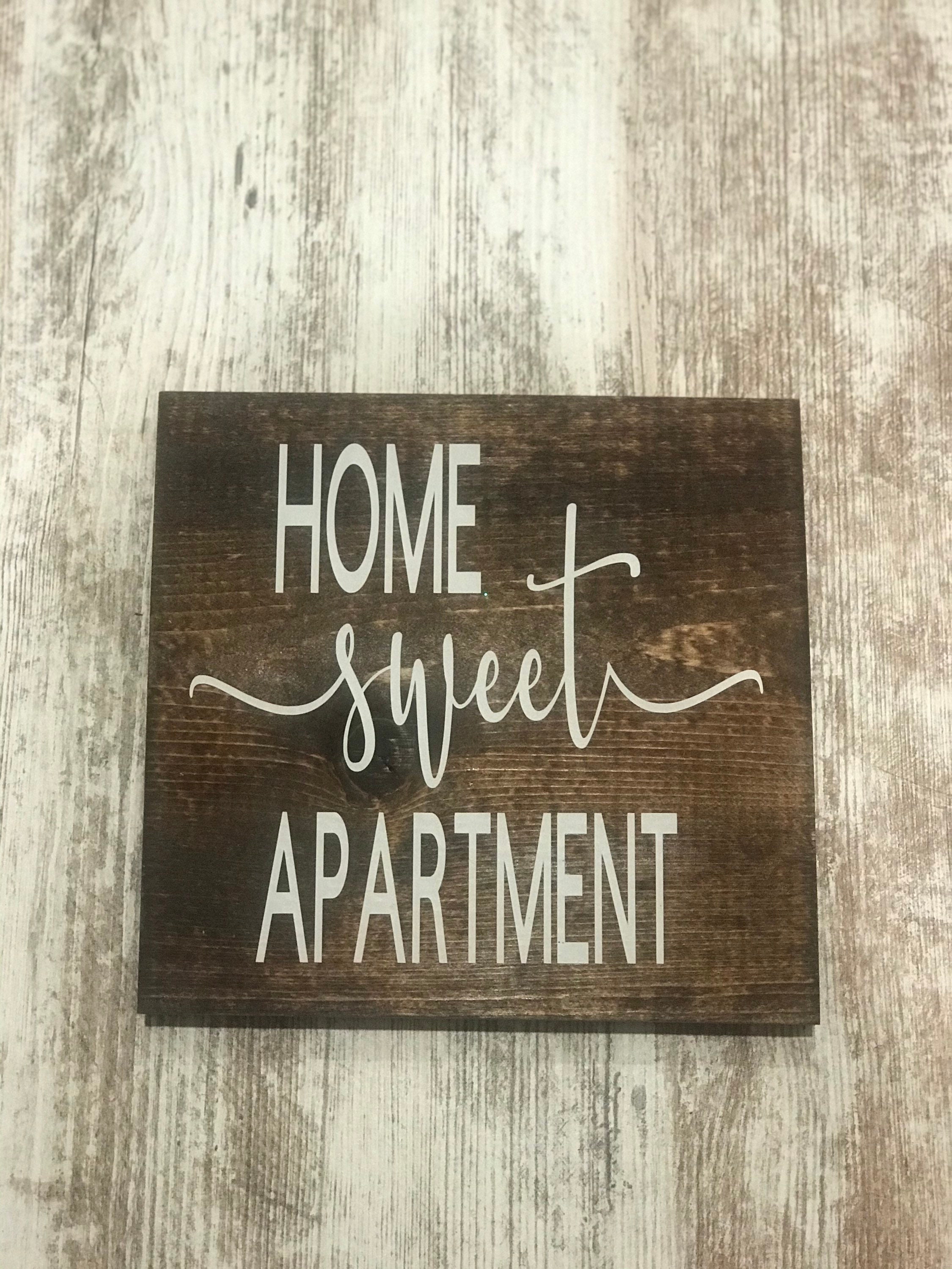 Home Sweet Apartment Sign, Apartment Sign, Moving Sign, Housewarming ...