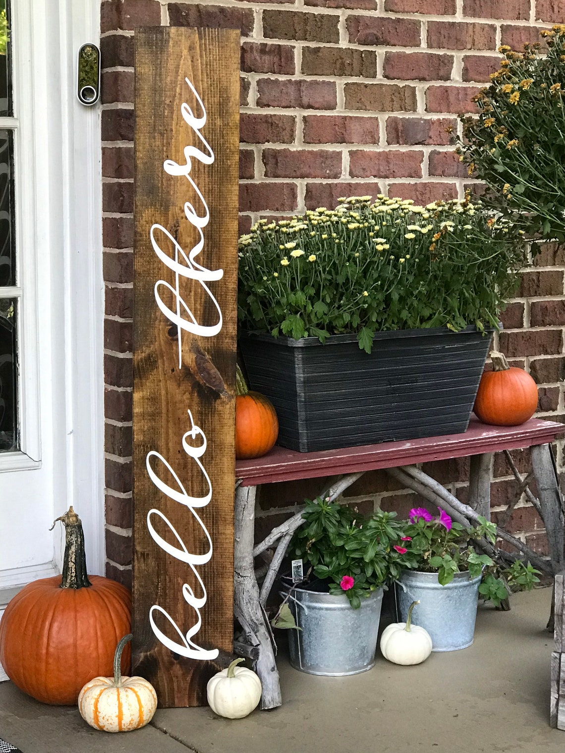 Hello There,welcome Sign, Front Door Welcome Sign, Wood Welcome Sign ...