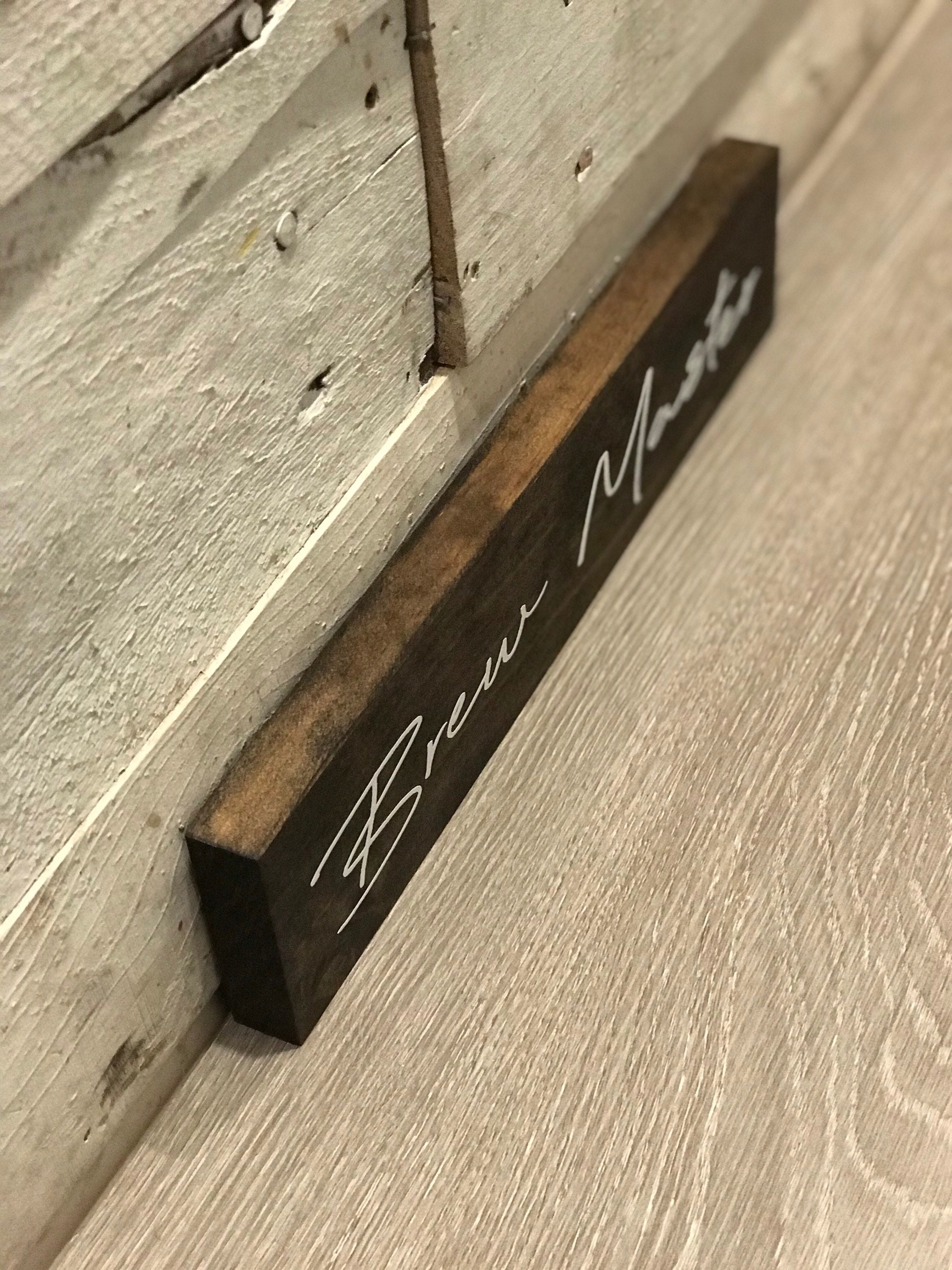 Brew Master Sign| Coffee Sign| Bar Sign| Bar Decor| Kitchen Sign ...