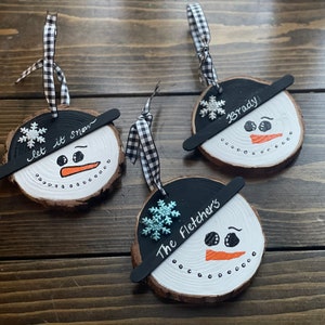 Snowman Ornament| Gift Tags, Stocking Tags, Name Tags, Place Cards ...