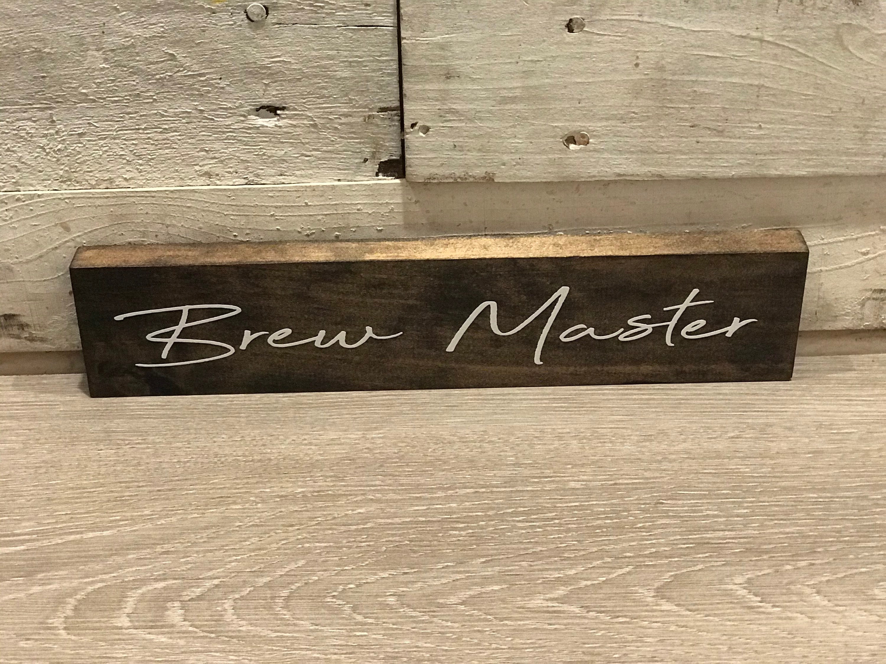 Brew Master Sign| Coffee Sign| Bar Sign| Bar Decor| Kitchen Sign ...