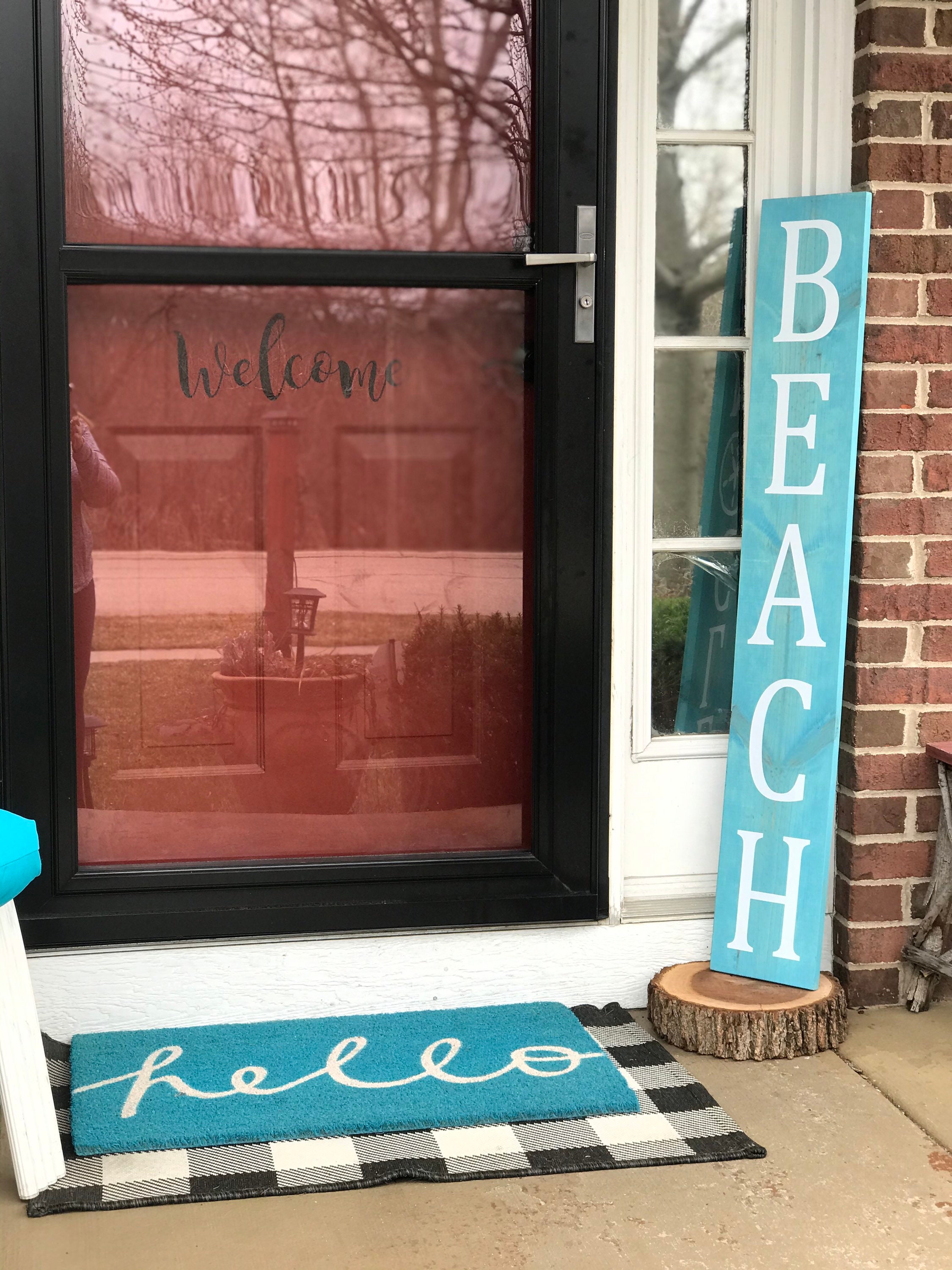 Beach Welcome Sign| Beach Porch Sign| Ocean Welcome Sign| Ocean Porch ...