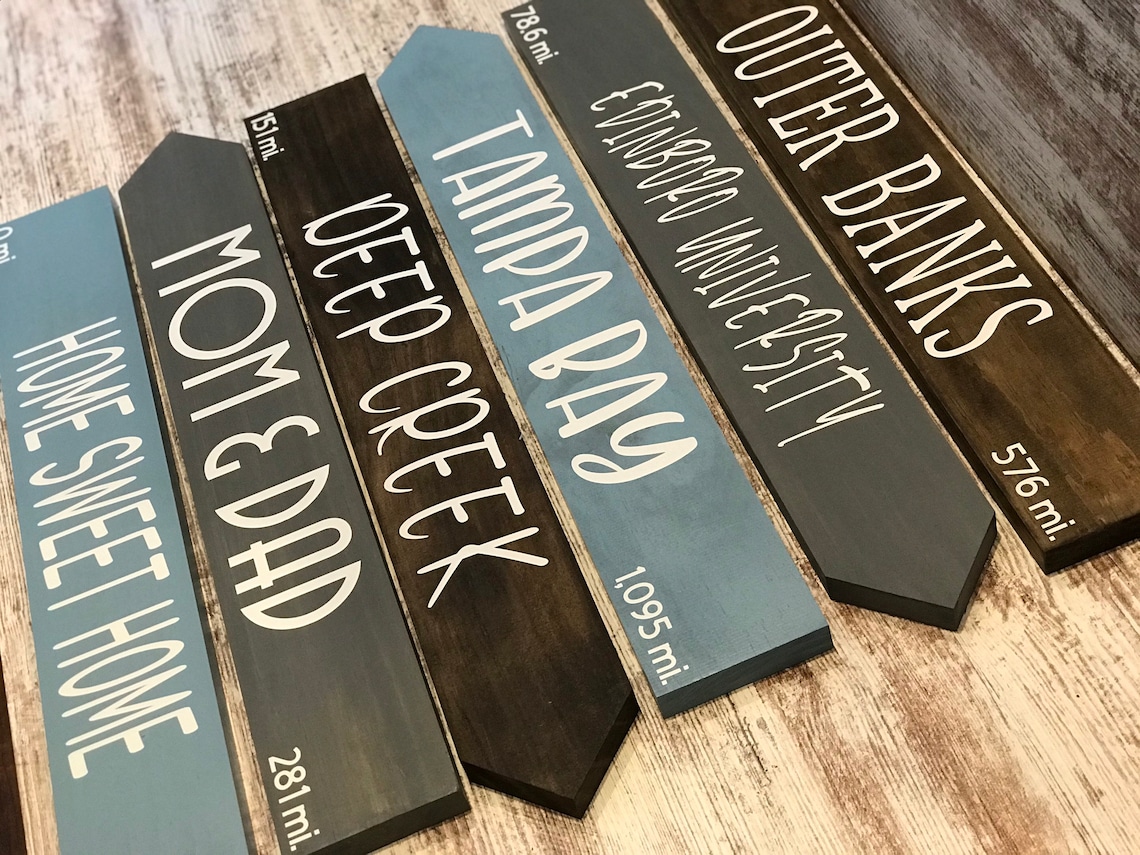 Arrow Signs Directional Signs Yard Signs Destination Signs | Etsy