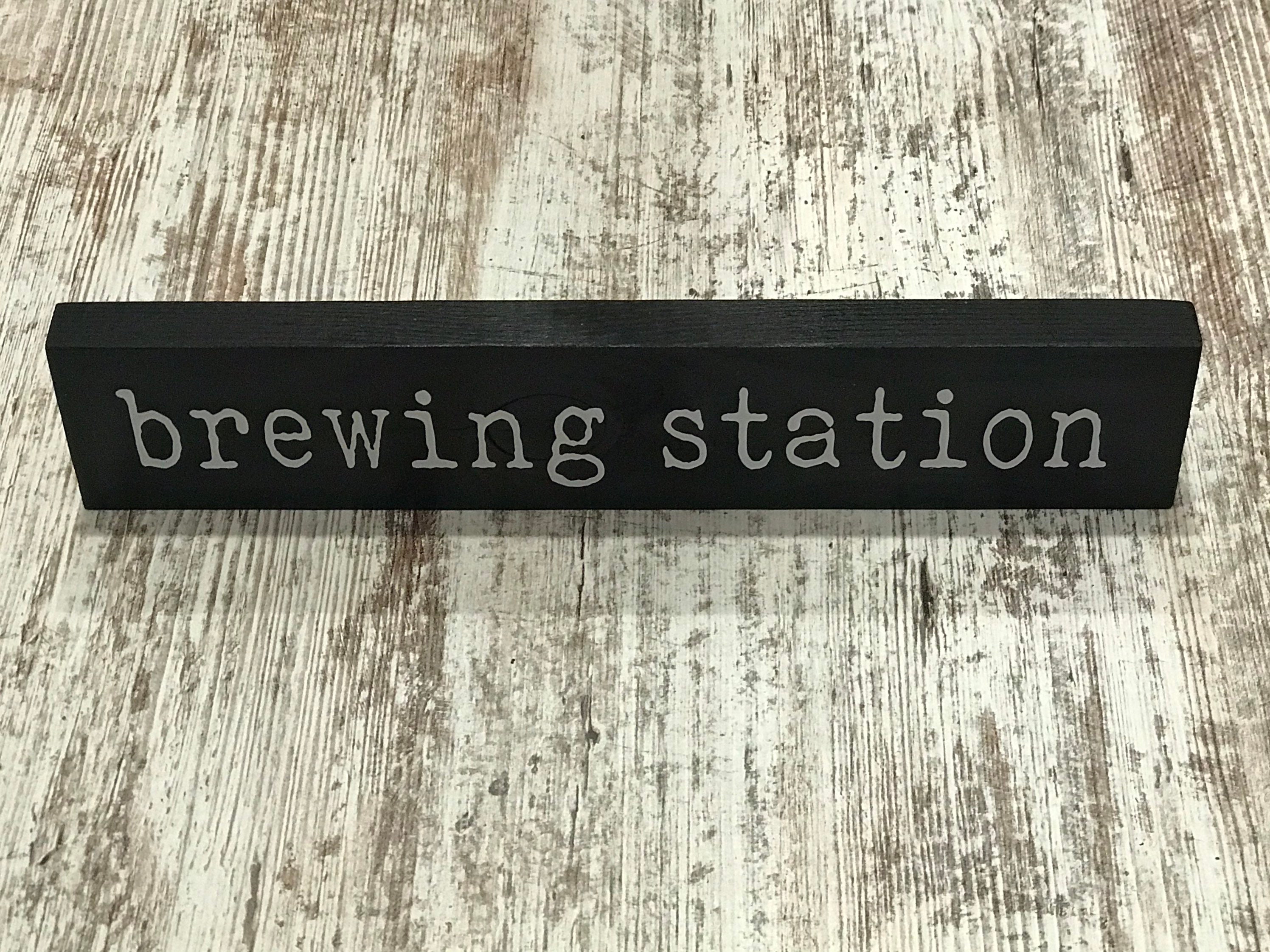 Brewing Station Sign coffee Bar Sign Kitchen Decor Coffee | Etsy