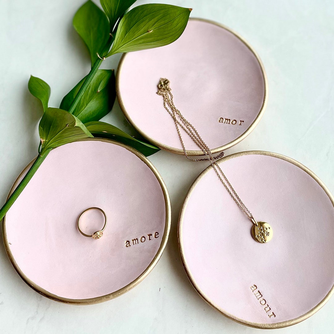 Handmade Personalized Name Clay Jewelry Dish | Decorative Tray ...
