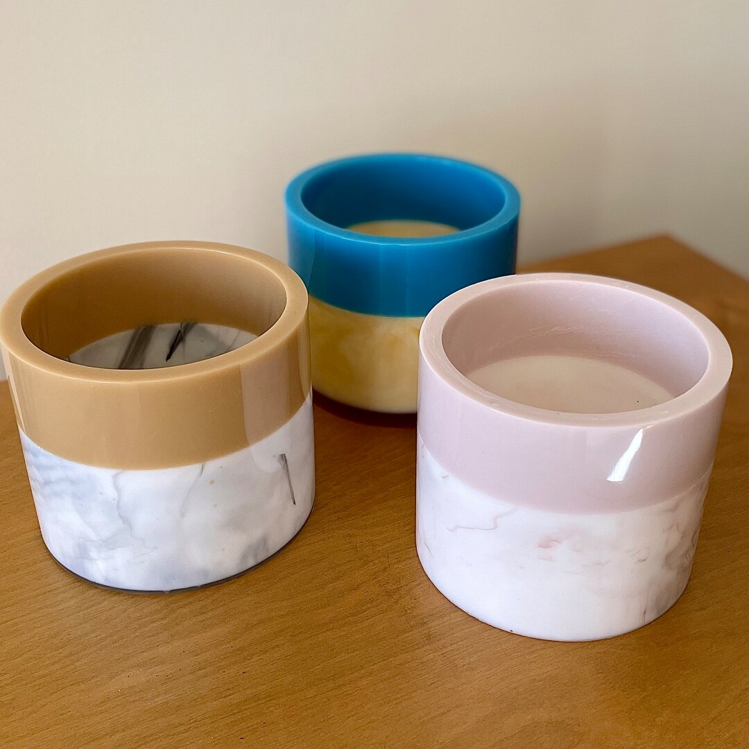 Colorblock and Marble Planter | Garden Pot | Plant Lovers | Pillar ...