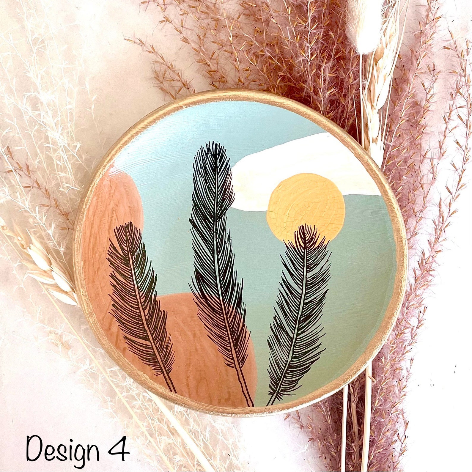 Hand Drawn Clay Plant Jewelry Dish Nature Boho Ring Dish - Etsy