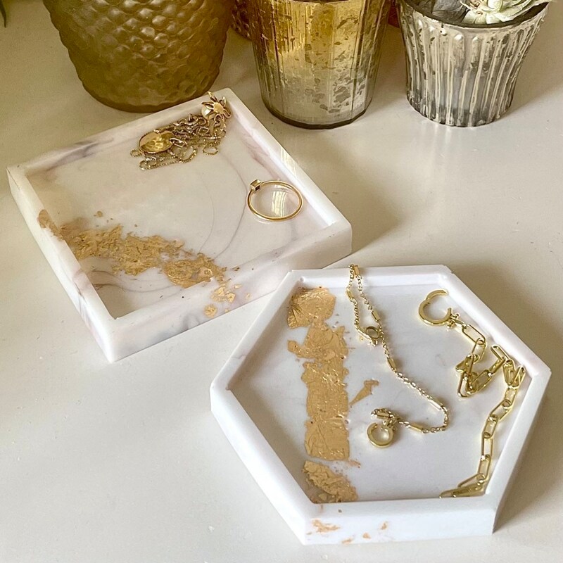 Marble Jewelry Dish - Etsy
