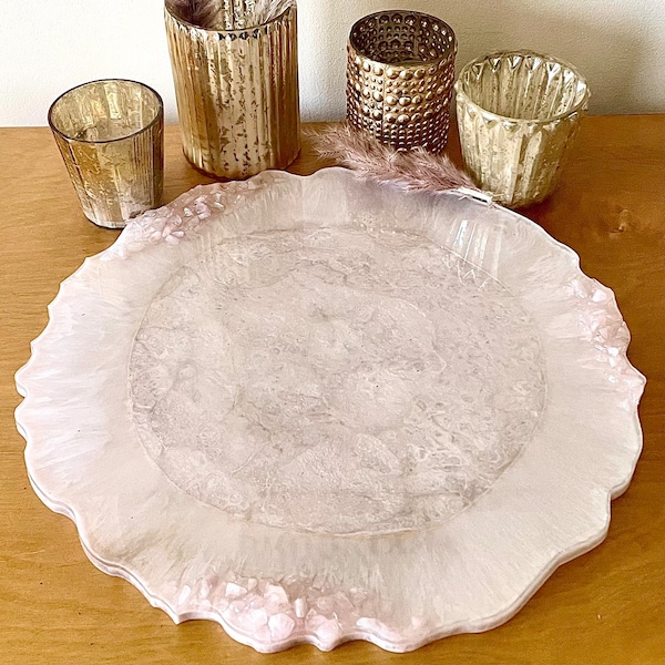 Pink Quartz Marble Tray - Etsy