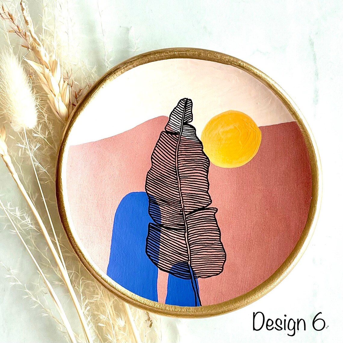 Hand Drawn Clay Plant Jewelry Dish Nature Boho Ring Dish - Etsy