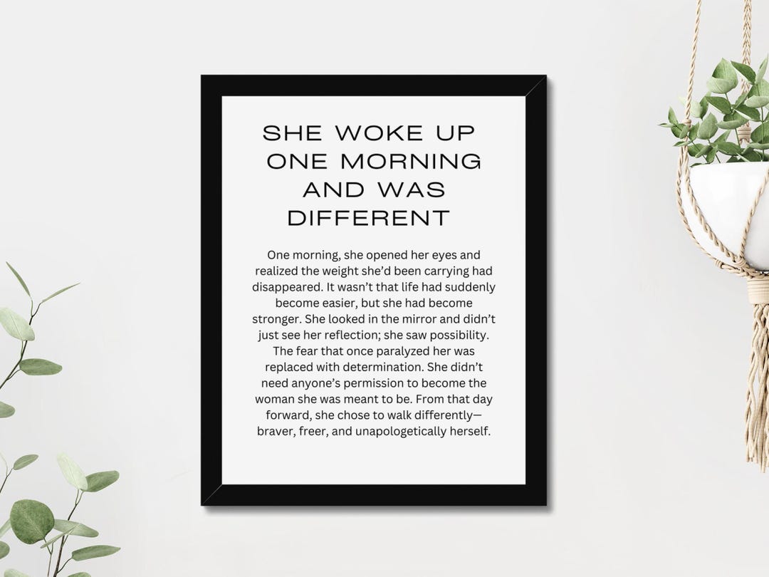 Unapologetically HER Inspirational Wall Art, Home, Living Room, Daily ...