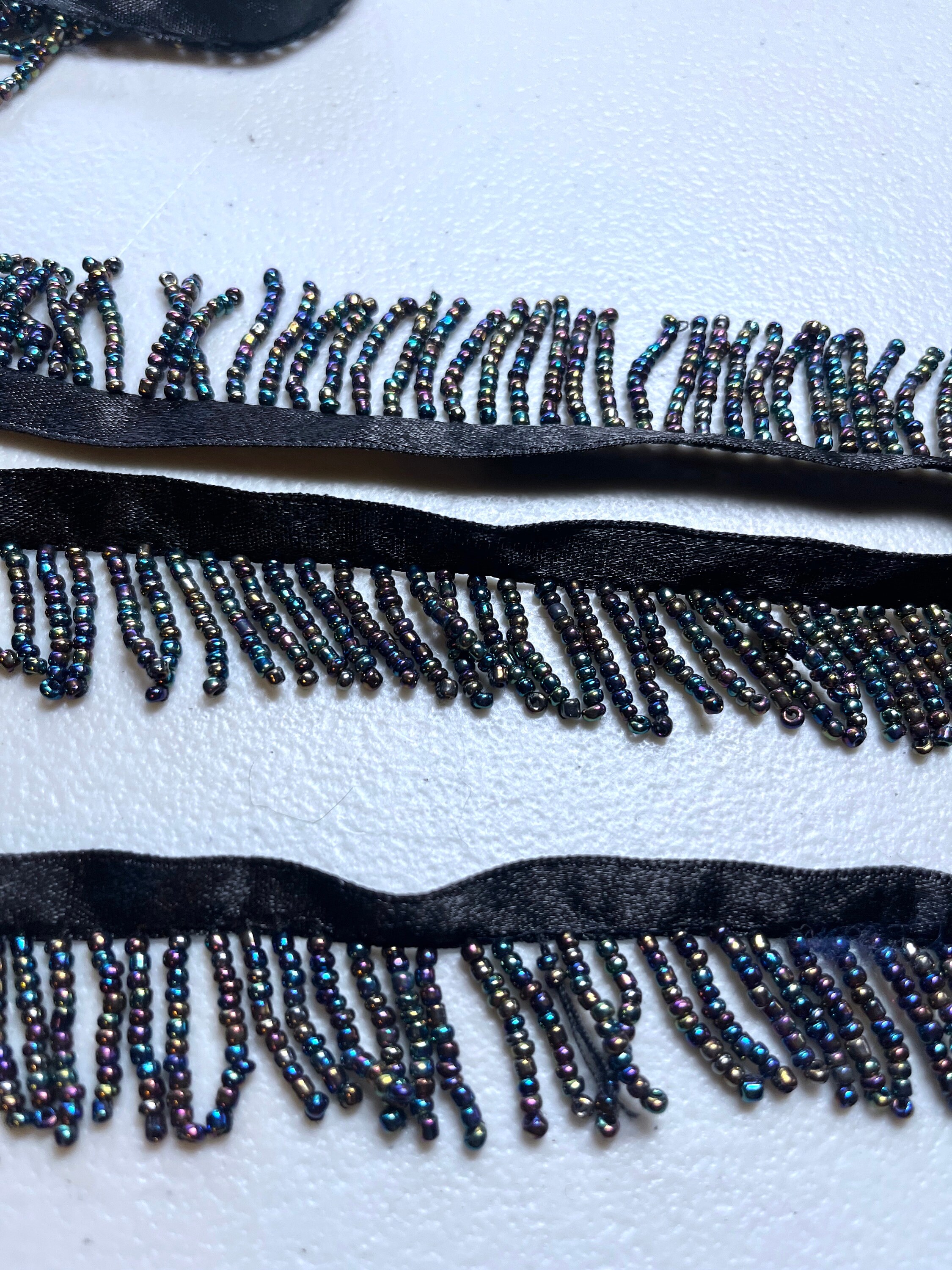 Beaded Fringe Trim Lots Seed Bead Trim Decorative Bead Trim Lampshade ...