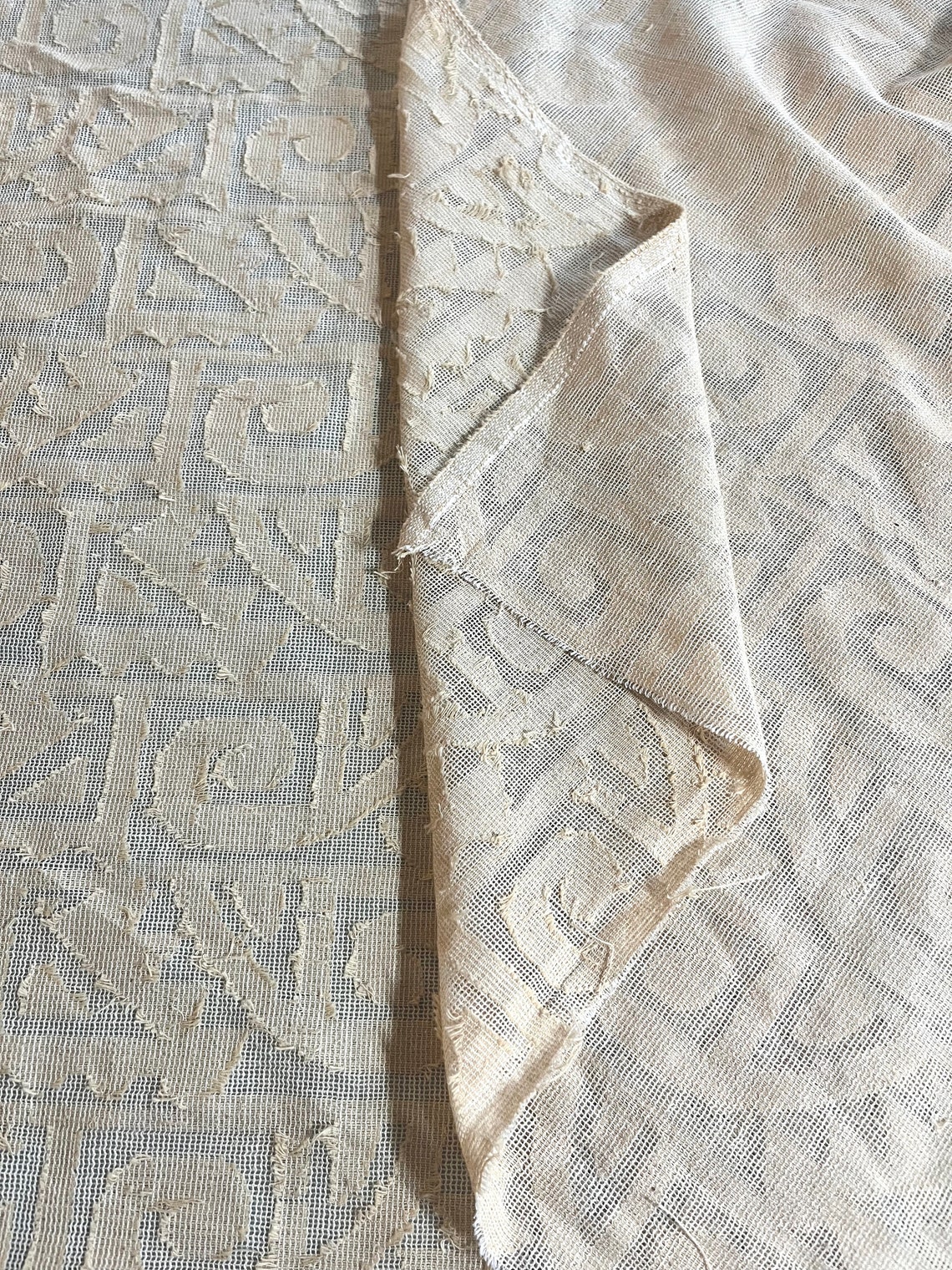 Indian Cotton Cutwork Fabric Patterned Cotton Scrim Cotton Gauze Sheer ...