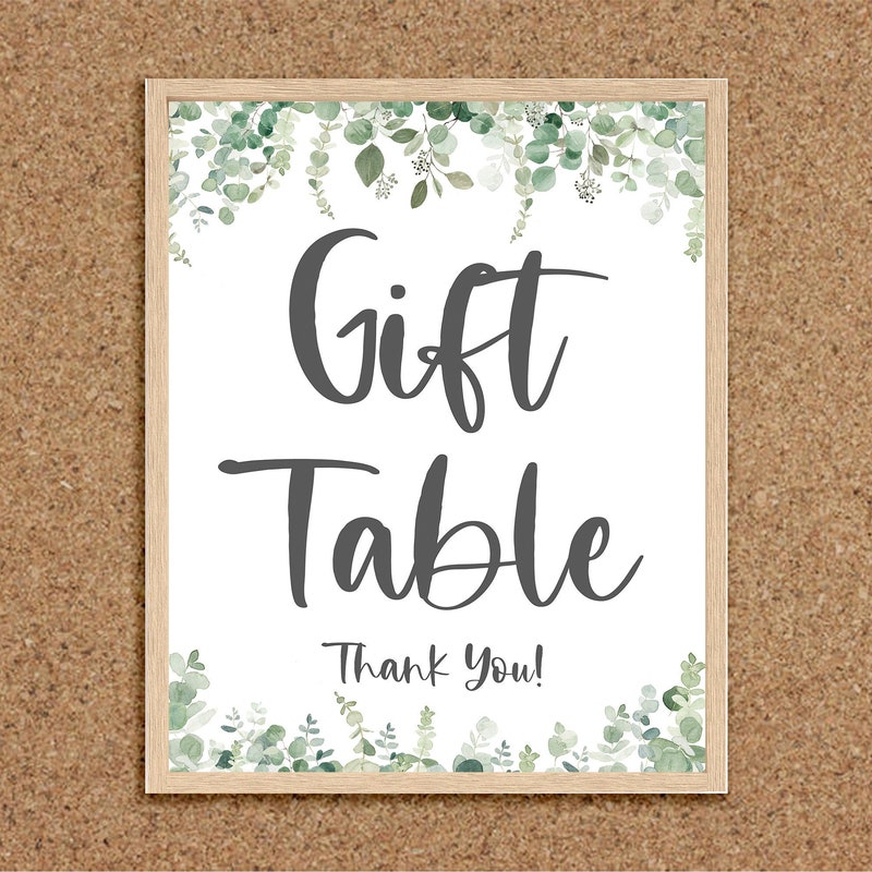 Gift Table Sign - 60+ Gift Ideas for 2025