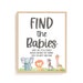 Safari Baby Shower Games Find the Babies Find the Baby Game Safari ...