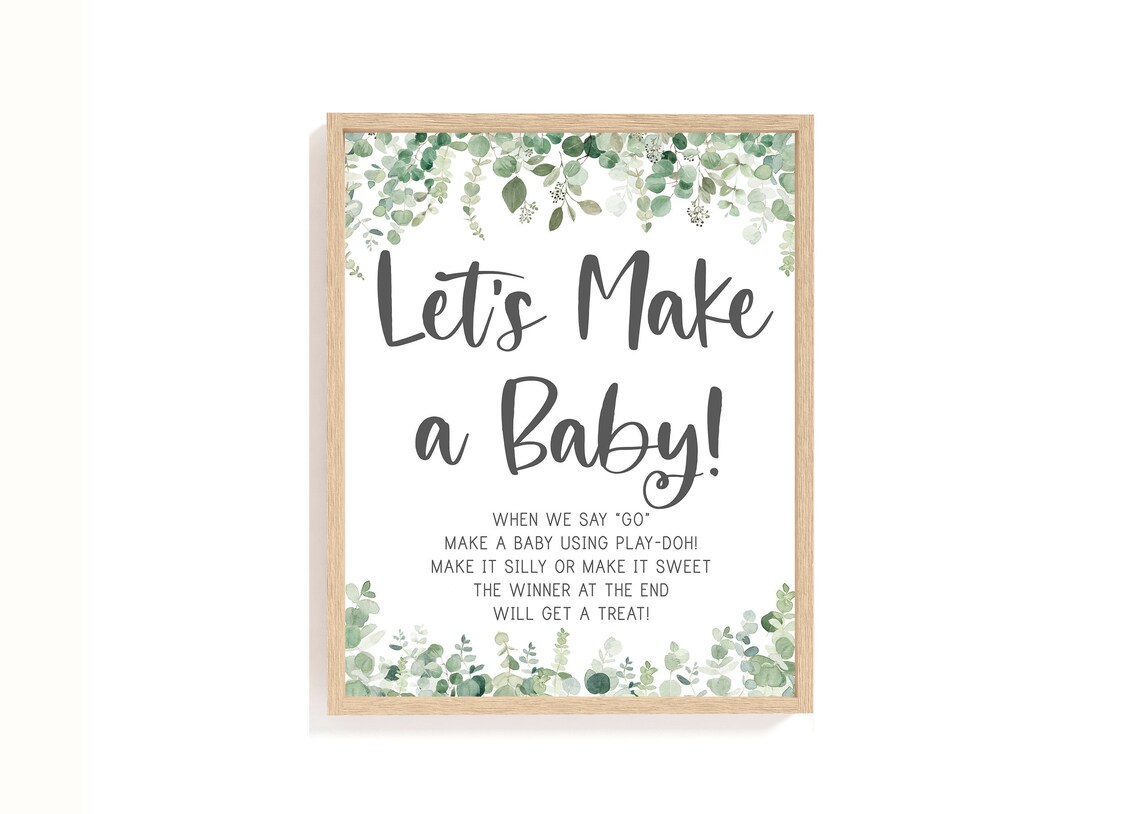 Lets Make a Baby Let's Make a Baby Game Play Doh Baby Make | Etsy