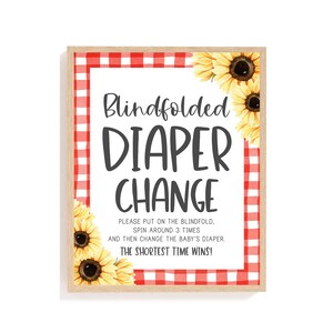 Blindfolded Diaper Change Game Diaper Games Baby is Brewing Beer and ...