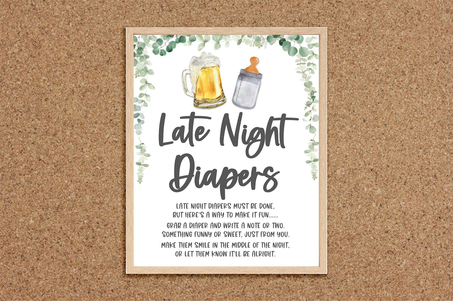 Late Night Diapers Night Diaper Sign Diaper Messages Diaper - Etsy