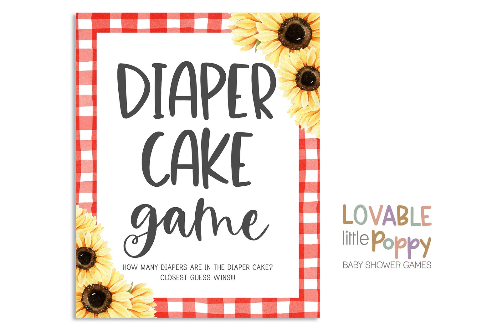 Diaper Cake Game Guess How Many Diapers Baby-q Shower BBQ Baby Shower ...