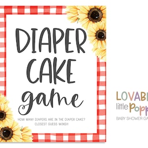 Diaper Cake Game Guess How Many Diapers Baby-q Shower BBQ Baby Shower ...